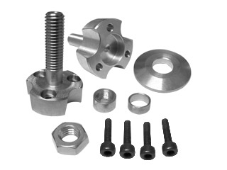 8x1.25mm Outrunner Adapter Shaft - Tru-Turn Precision Model Products